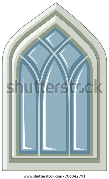 Window Design Medieval Style Illustration Stock Vector (Royalty Free ...