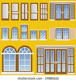 Window Door Vector Stock Vector (Royalty Free) 19880626 | Shutterstock