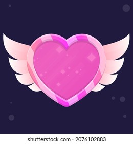 Window Heart Icon Window Cute Cartoon Stock Vector (Royalty Free ...