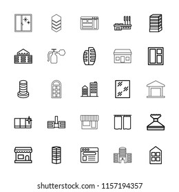 Window Icon Collection 25 Window Outline Stock Vector (Royalty Free ...