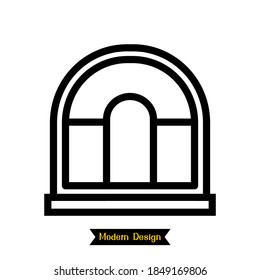 Window Icon Modern Design Vector Illustration Stock Vector (Royalty ...