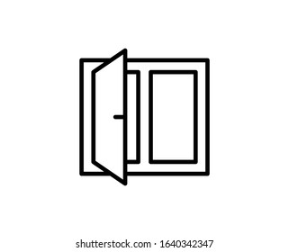 Window Line Icon Vector Symbol Trendy Stock Vector (Royalty Free ...