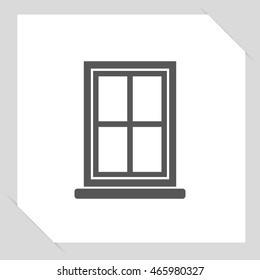 Window Linear Icon Vector Symbol Logo Stock Vector (Royalty Free ...