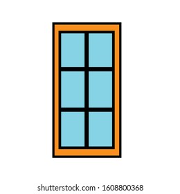 Window Simple Clip Art Vector Illustration: เวกเตอร์สต็อก (ปลอดค่า ...