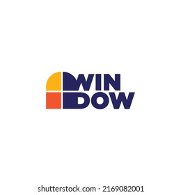 Window Word Mark Lettering Logo Design Stock Vector (Royalty Free ...