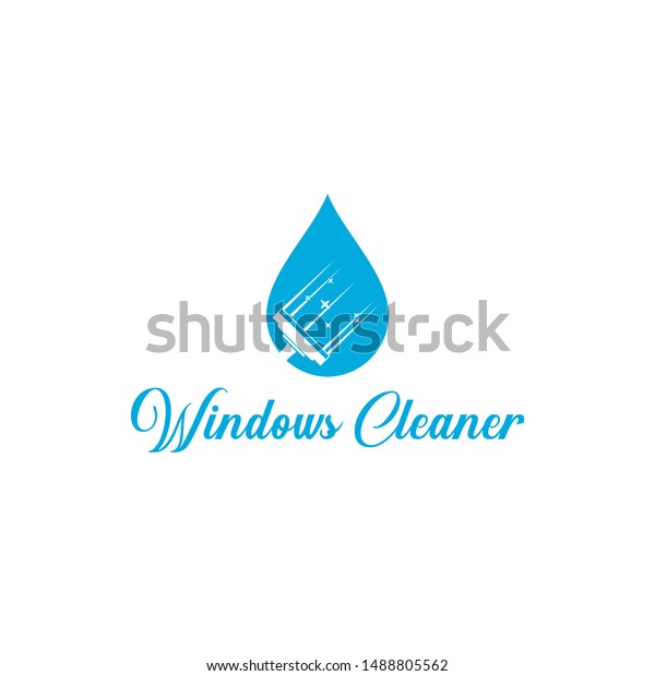 Windows Cleaning Service Logo Vector Icon Stock Vector (Royalty Free ...