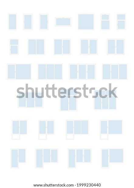 Windows Different Types Diagram Mechanisms Stock Vector (Royalty Free ...