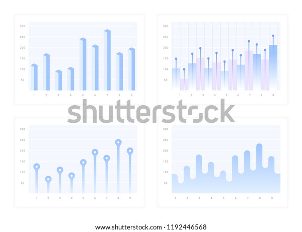 Windows Graphs Charts Set Vector Elements Stock Vector (Royalty Free ...