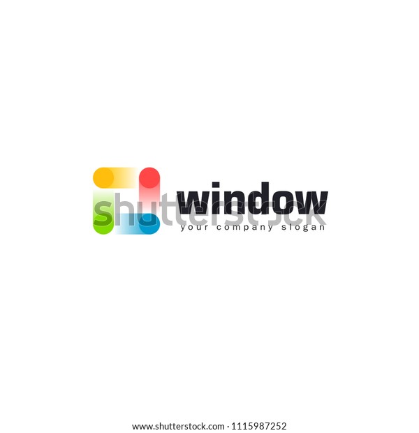 Windows Logo Design Template Business Manufacturing Stock Vector ...