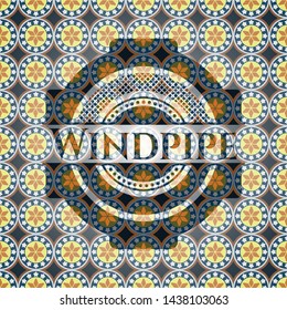 Windpipe Arabesque Style Badge Arabic Decoration Stock Vector (Royalty ...