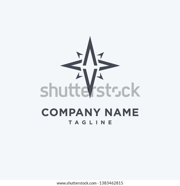 Windrose Abstract Symbol Logo Design Stock Vector (Royalty Free) 1383462815