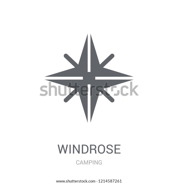 Windrose Icon Trendy Windrose Logo Concept Stock Vector (Royalty Free ...