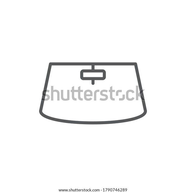 Windshield Car Glass Vector Icon Symbol Stock Vector (Royalty Free ...