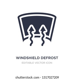 Windshield Defrost Icon On White Background Stock Vector (Royalty Free ...