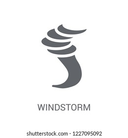 Windstorm Icon Trendy Windstorm Logo Concept Stock Vector (Royalty Free ...