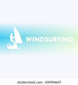 Windsurfing Logo Windsurfer Vector Sign Man Stock Vector (Royalty Free ...