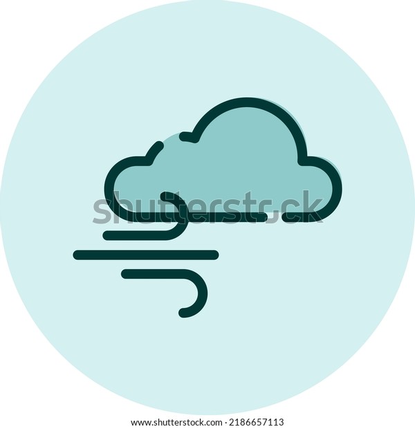 Windy Forecast Illustration Vector On White Stock Vector (Royalty Free ...