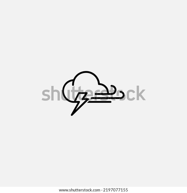 Windy Icon Sign Vectorsymbol Logo Illustration Stock Vector (Royalty ...