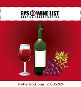 Wine Graphic Design Vector Illustration Stock Vector (Royalty Free ...