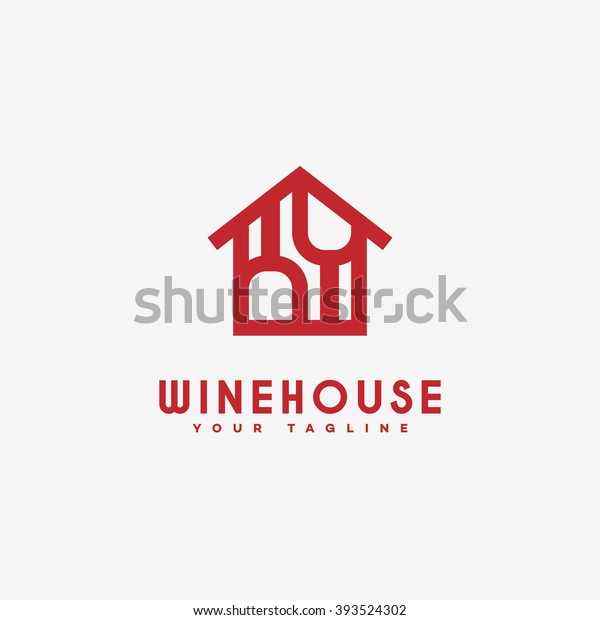 Wine House Logo Template Design Vector Stock Vector (Royalty Free ...