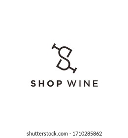 Wine Shop Logo Vector Designs Stock Vector (Royalty Free) 1710285862