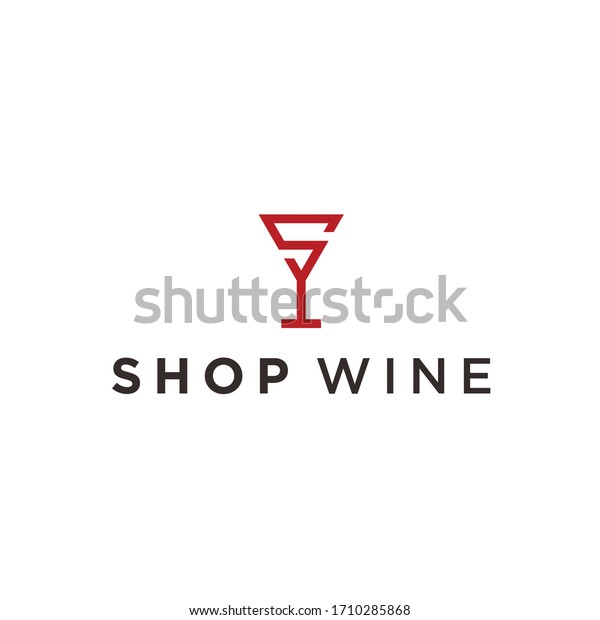 Wine Shop Logo Vector Designs Stock Vector (Royalty Free) 1710285868