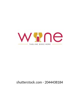 Wine Vector Logo Typographic Style Stock Vector (Royalty Free) 2044438184 | Shutterstock