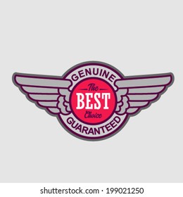 Wing Design Classic Vintage Stock Vector (Royalty Free) 199021250