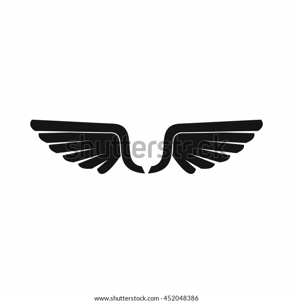 Wing Icon Simple Style Isolated Vector Stock Vector (Royalty Free ...