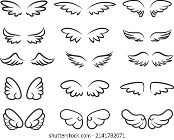 Wing Isolated On White Background Stock Vector (Royalty Free ...