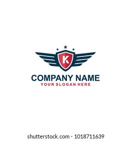 Wing K Logo Design Stock Vector (Royalty Free) 1018711639 | Shutterstock