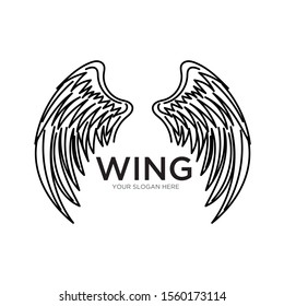 Wing Logo Designs Simple Modern Stock Vector (Royalty Free) 1560173114 ...