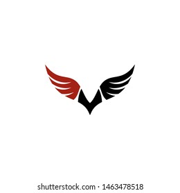 Fly Heart Logo Design Illustration Stock Vector (Royalty Free ...