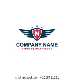 Wing M Logo Design Stock Vector (Royalty Free) 1018711231 | Shutterstock
