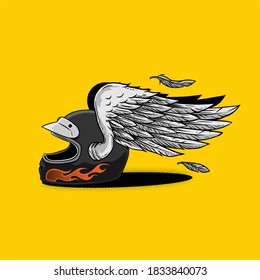 Winged Helmet Vector Illustration Stock Vector (Royalty Free ...