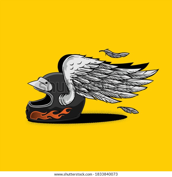 Winged Helmet Vector Illustration Stock Vector (Royalty Free ...