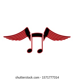 450 Music note angel wings Görseli, Stok Fotoğraflar ve Vektörler ...