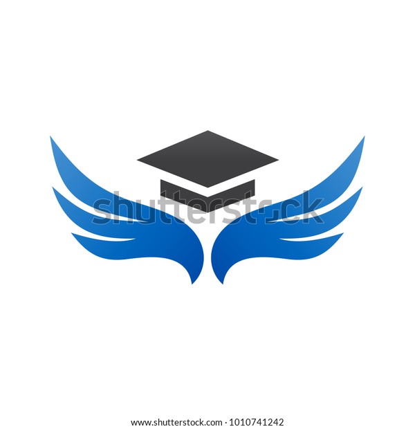 Wings Education Logo Stock Vector (Royalty Free) 1010741242