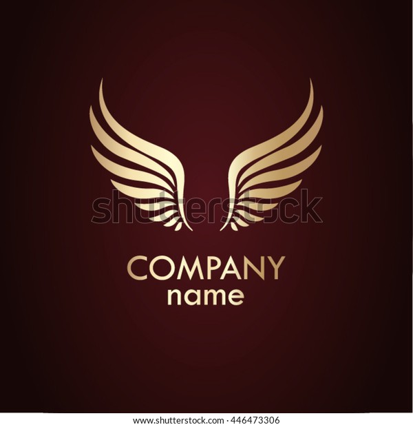 Wings Golden Logo Vector Illustration Stock Vector (Royalty Free ...