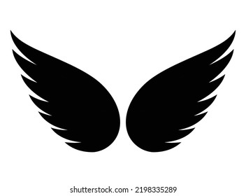 Wings Icon Symbol Flight Vector Illustration Stock Vector (Royalty Free ...