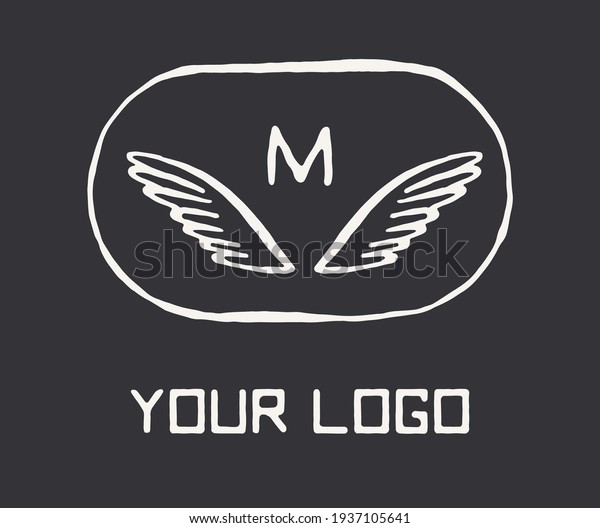 Wings Letter Winged Symbol Monogram Vector Stock Vector (Royalty Free ...