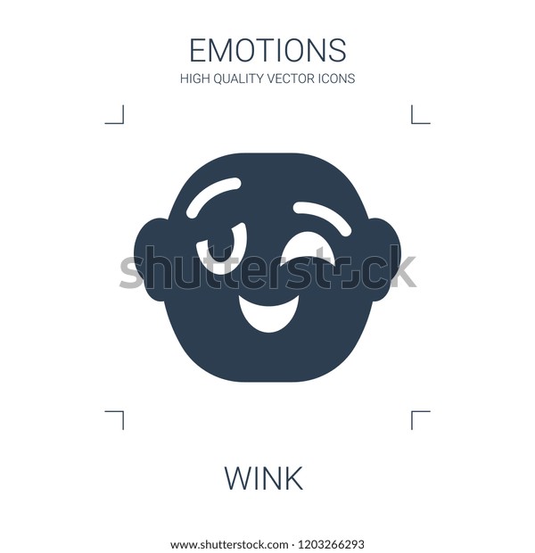 Wink Icon High Quality Filled Wink Stock Vector (Royalty Free) 1203266293
