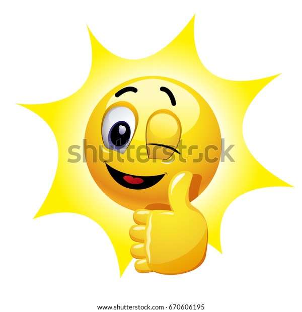 Winking Smiley Showing Thumb Emoticon Thumbs Lagervektor (royaltyfri ... Winking Smiley Showing Thumb Emoticon Thumbs Lagervektor (royaltyfri ...