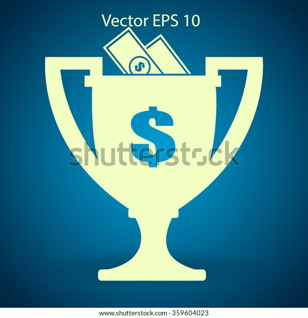 Winner Award Cash Gift Vector Illustration Stock Vector (Royalty Free ...