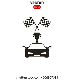 Winner Car Races Stock Vector (Royalty Free) 306907313 | Shutterstock