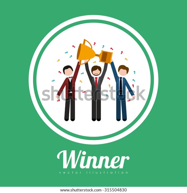 Winner Concept Icons About Triumph Design Stock Vector (Royalty Free ...