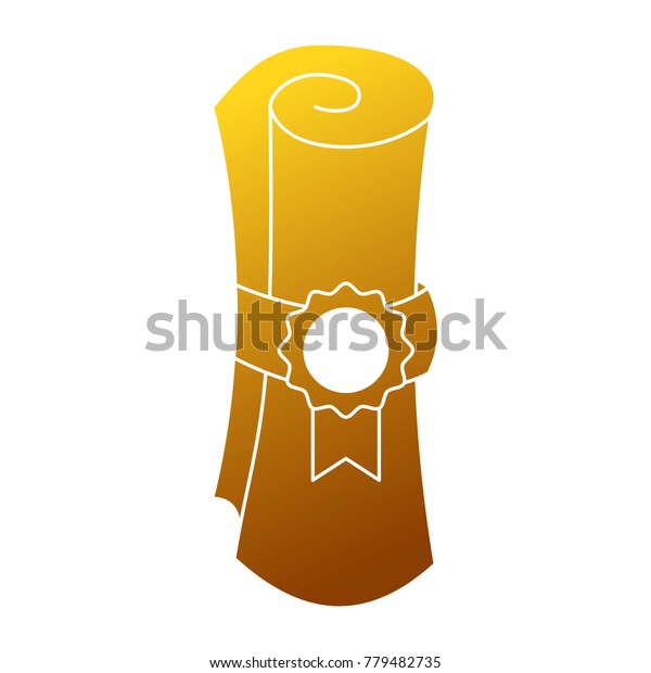 Winner Diploma Rolled Medal Stock Vector (Royalty Free) 779482735 ...