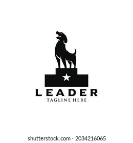 Winner Dog Logo Vector Illustration Emblem Stock Vector (Royalty Free ...