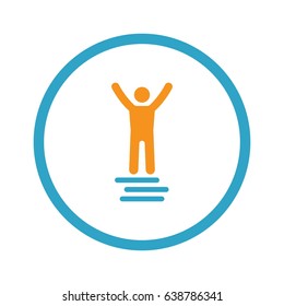 Winner Icon Business Concept Flat Design Stock Vector (Royalty Free ...