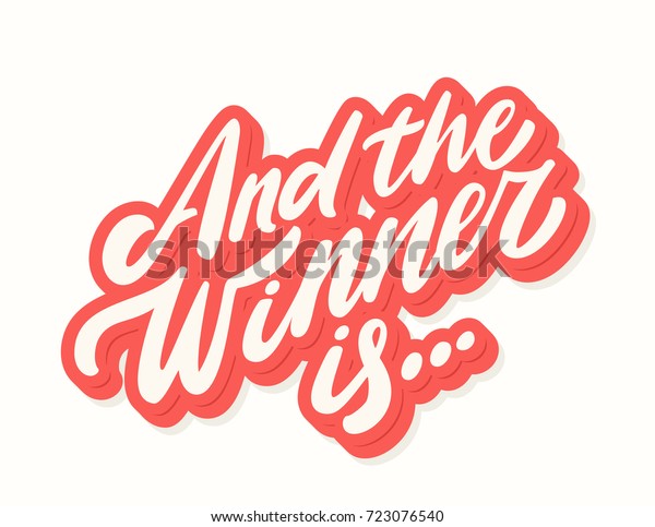 Winner Lettering Stock Vector (Royalty Free) 723076540